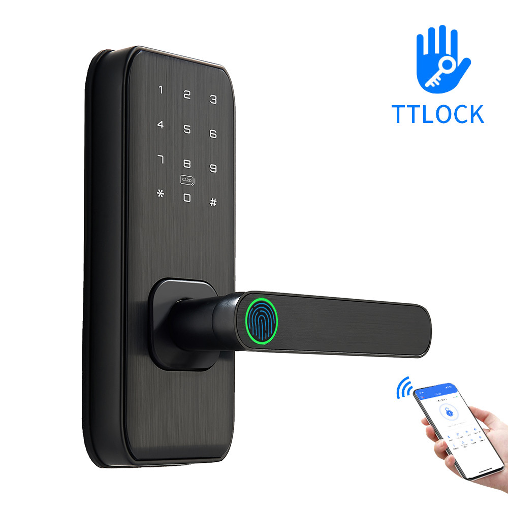 TTLock APP Smart Fingerprint Password RFID Card US Deadbolt Lock ...