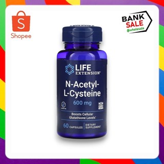 📢พร้อมส่ง 🔔 Life Extension, N-Acetyl-L-Cysteine, 600 mg, 60 Capsules | Shopee Thailand