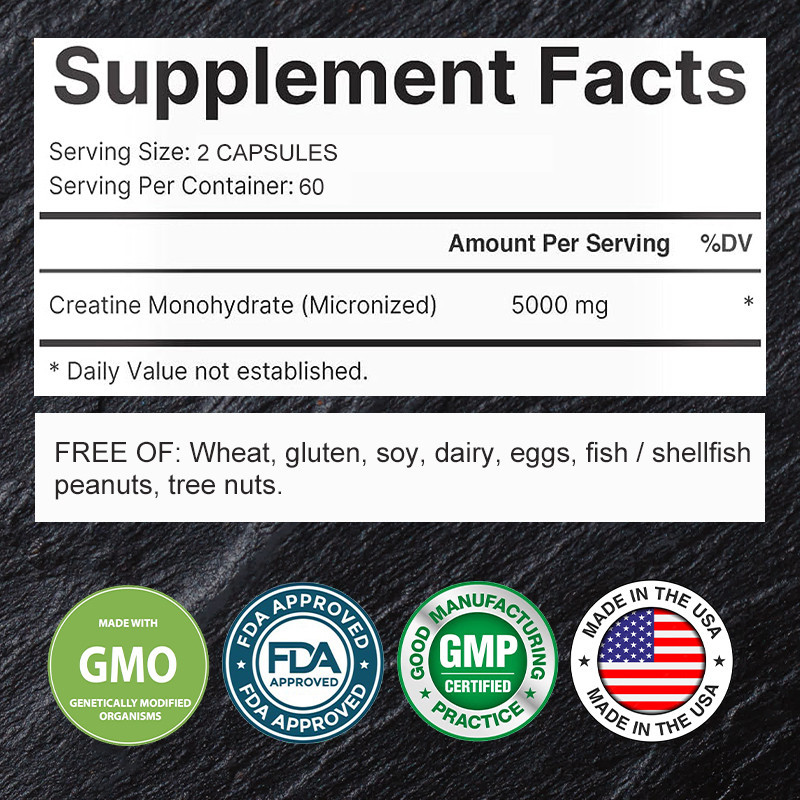 Pslalae Creatine Monohydrate Capsules - อาหารเสริม เสริม ส่งเสริมการ ...