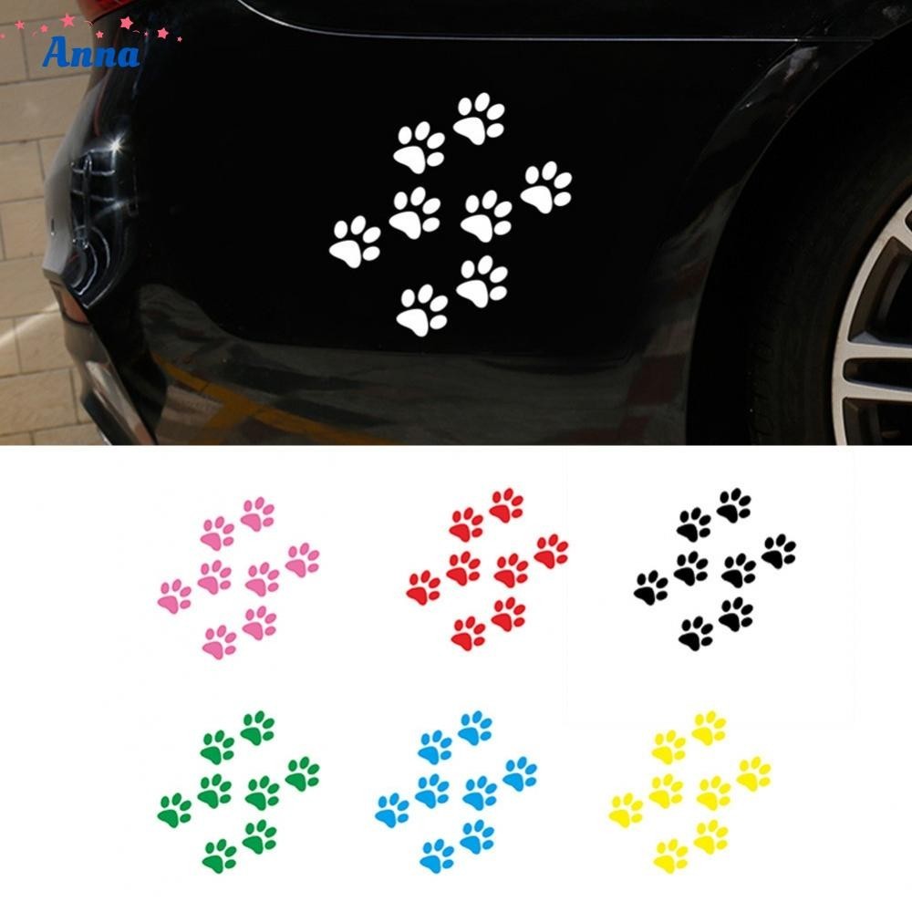 【Anna】Playful Cat Paw Print Car Sticker Decal Add a Touch of Fun to ...