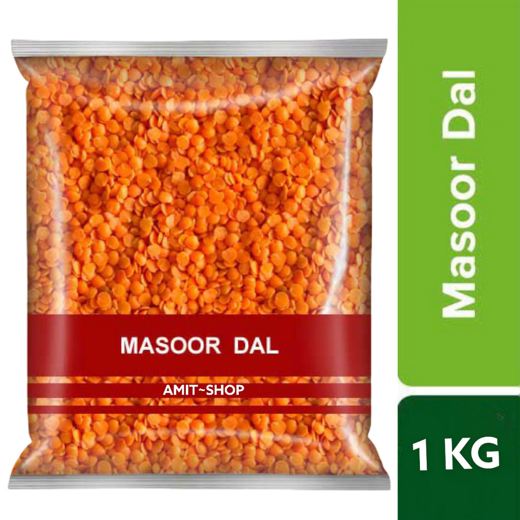 MASOOR DAL (RED LENTILS) 1kg.ถั่วเลนทิลแดง มาซู ดาล 1 กก. ( NV ...