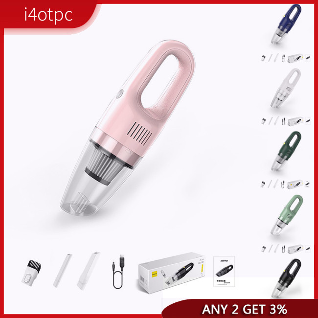 I4otpc เครื่องดูดฝุ่นในรถยนต์ แบบมือถือ 5000Pa 120W พลังงานสูง 36000 RPM ชาร์จ USB เครื่องดูด ...