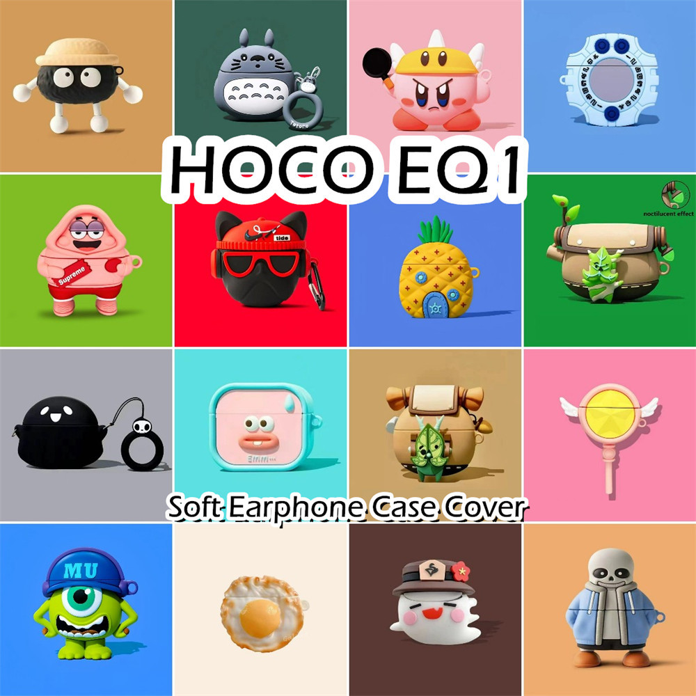 พร้อมส่ง! นําไปใช้กับ HOCO EQ1 เคส Case เคสหูฟัง การ์ตูนชุดนวัตกรรม ซิลิโคนนุ่ม เคส เคสหูฟัง NO ...