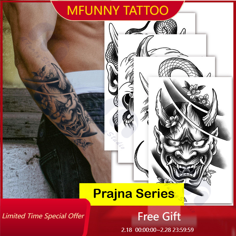 【MF Magic Tattoo】รอยสักชั่วคราว ข้อมือแขนต้นขาขา Prajna Tattoo กันน้ํา ...