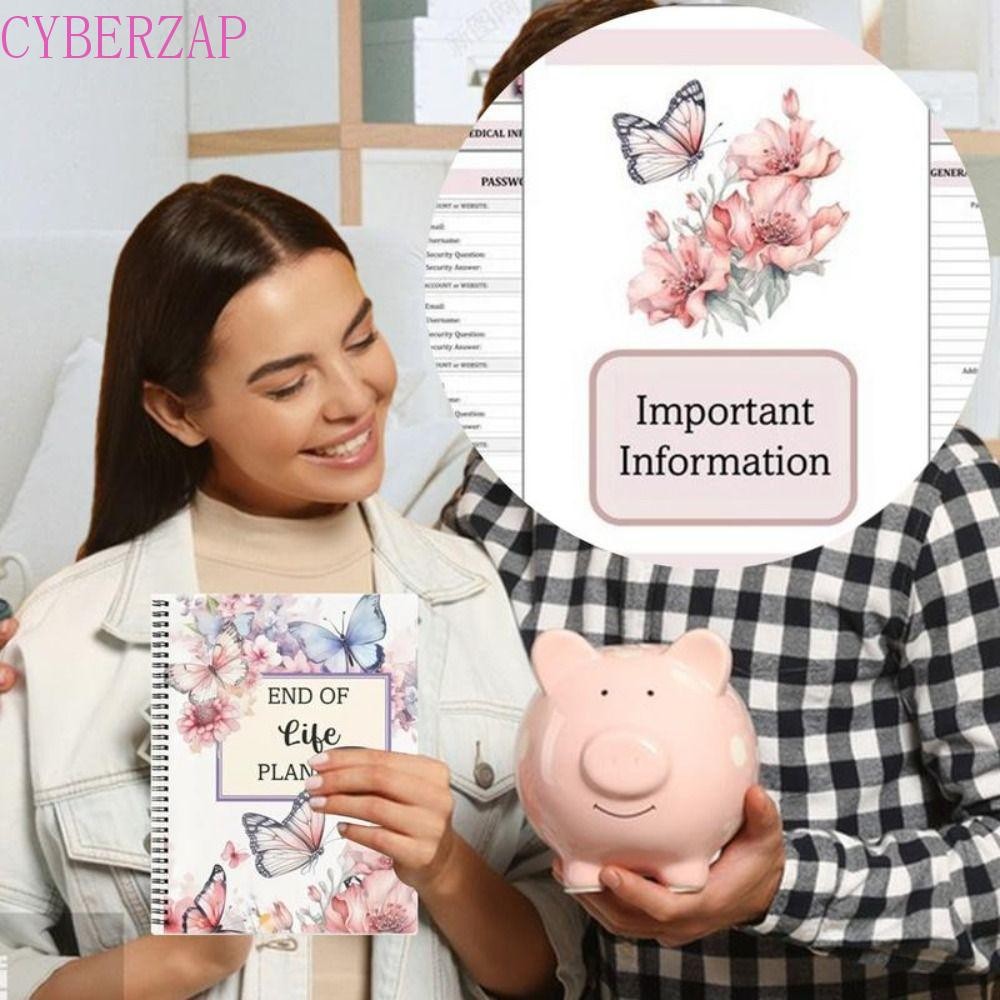 Cyberzap End of Life Planner Notebook, Comprehensive Binder Death ...