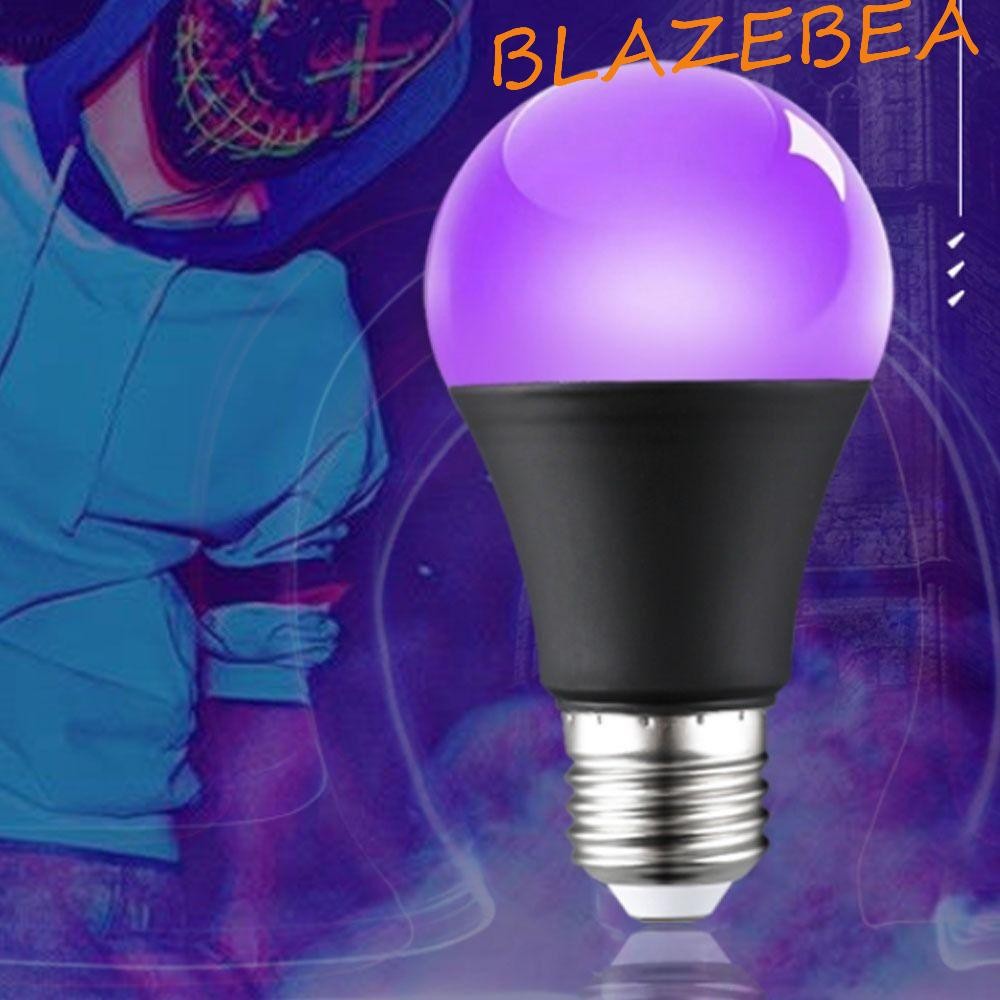 Blazebea หลอดไฟ UV สีม่วง, อลูมิเนียม E26/E27 หลอดไฟสีดําสีม่วงเกลียว, Floodlight 360 Glow 10W ...