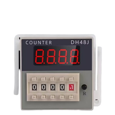 Dh48j Pre-Set Digital Display Counter Delay Time Relay AC220V DC24V 12V ...