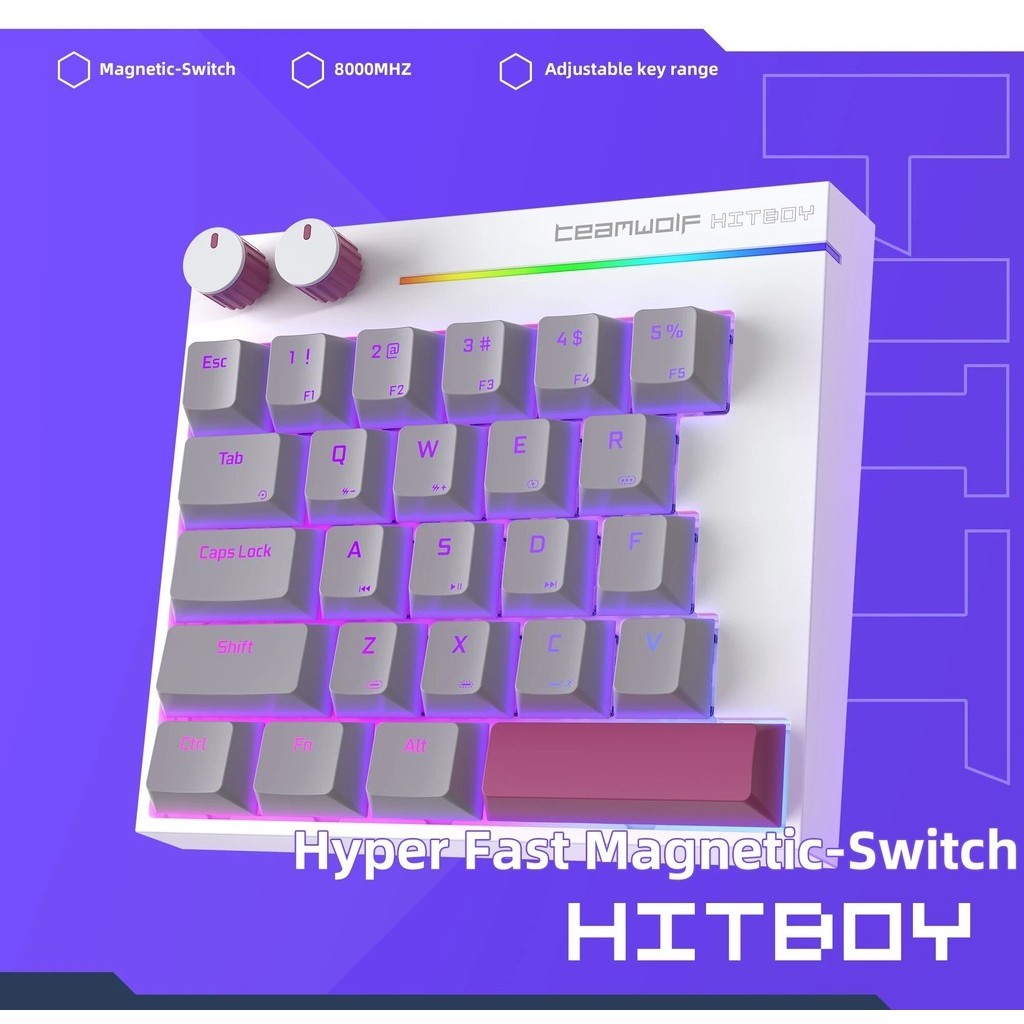 Teamwolf Hitboy HK25 คีย์บอร์ดเกมมิ่ง แบบแม่เหล็ก ความเร็วสูง X Quick ...