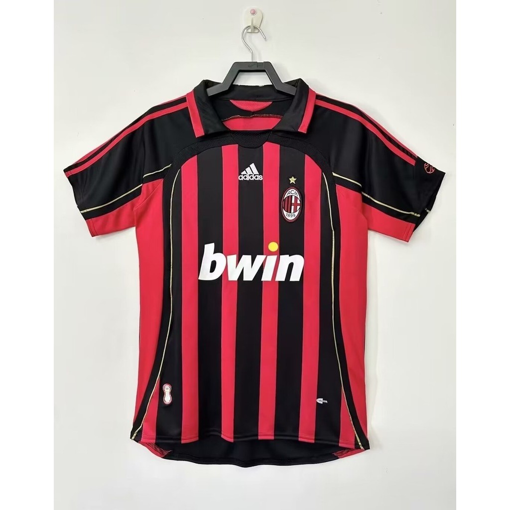 เสื้อกีฬาแขนสั้น ลายทีมชาติฟุตบอล Jersey 0607AC ชุดเหย้า สไตล์วินเทจ คุณภาพสูง | Shopee Thailand