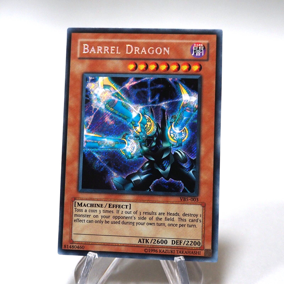 Yu-Gi-Oh yugioh Barrel Dragon VB5-003 Secret Rare MINT Asian English ...