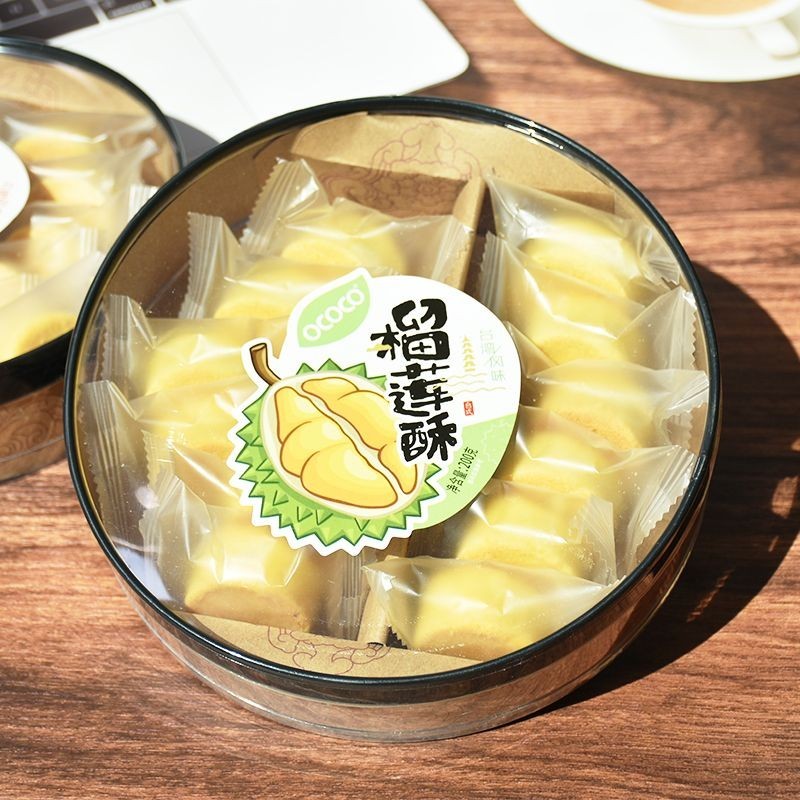 Zejun OCOCODurian Crisp พัฟเค้กทุเรียน สไตล์ไต้หวัน บรรจุแยกชิ้น เพื่อความสดชื่น และขนมขบเคี้ยว ...
