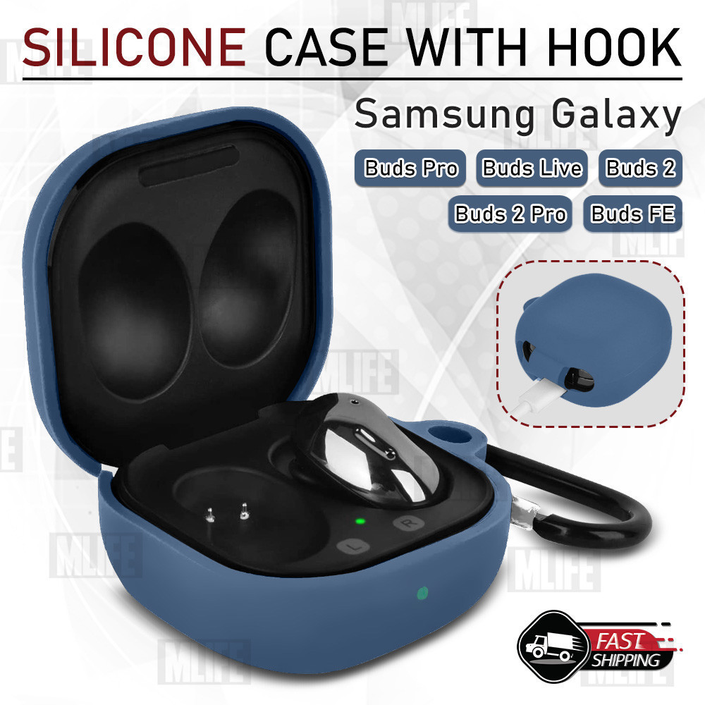 เคส Samsung Galaxy Buds 2 Pro / 2 / Pro / Live / FE พร้อมห่วงคล้อง มองเห็นไฟ ซิลิโคน หูฟัง ...