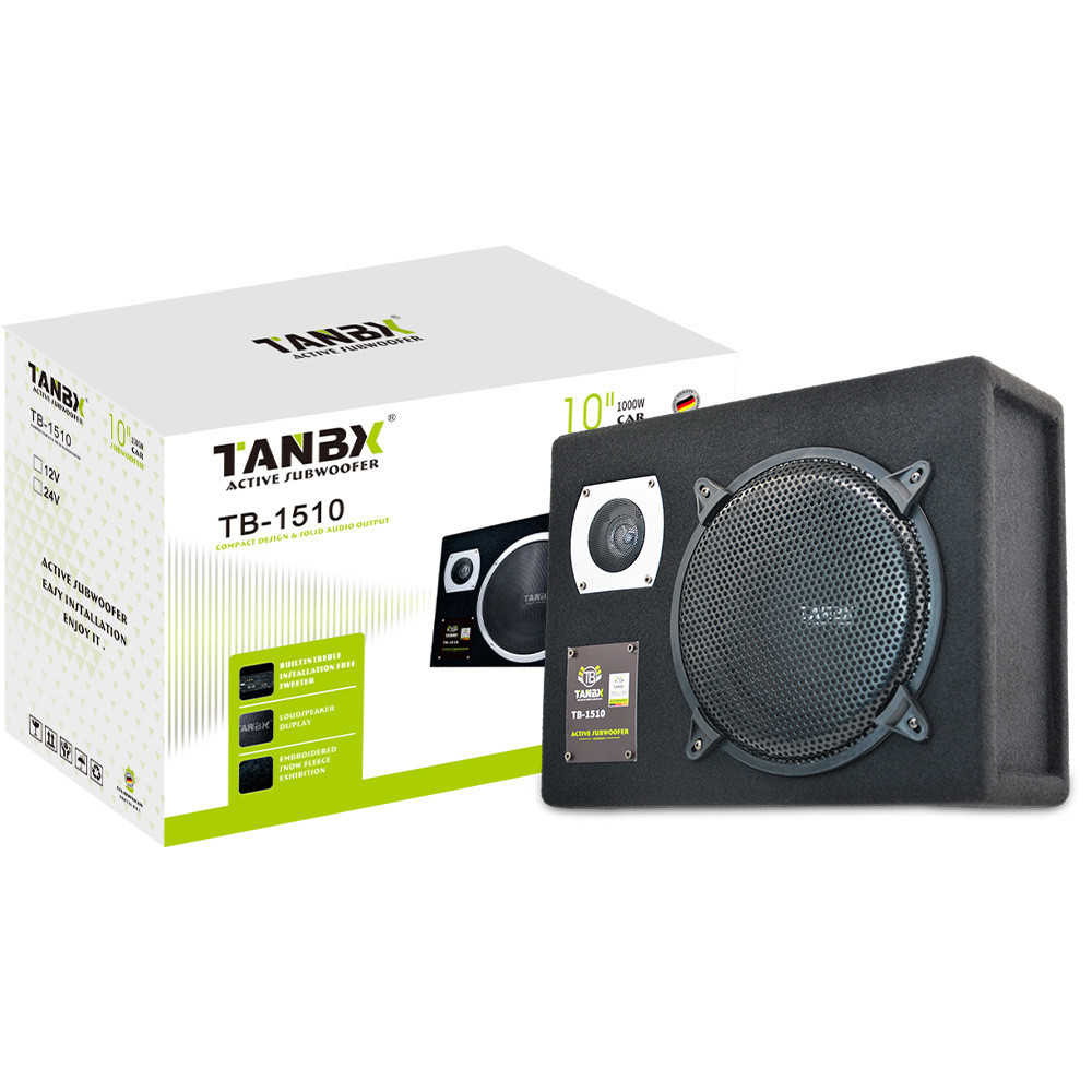 Tanbx เครื่องเสียงรถยนต์ วูฟเฟอร์ 10 นิ้ว กล่องไม้ พลังงานสูง 12V TB-1510 | Shopee Thailand