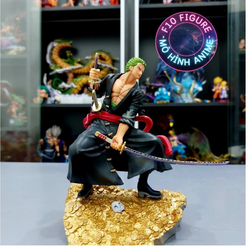 Model Zoro Black Cloak - One Piece Zoro 18CM High Black Gown - Nice ...