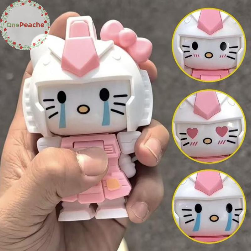 Onepeache Kawaii น่ารัก Sanrio Hello Kitty Face เปลี่ยนของเล่นจี้ ...