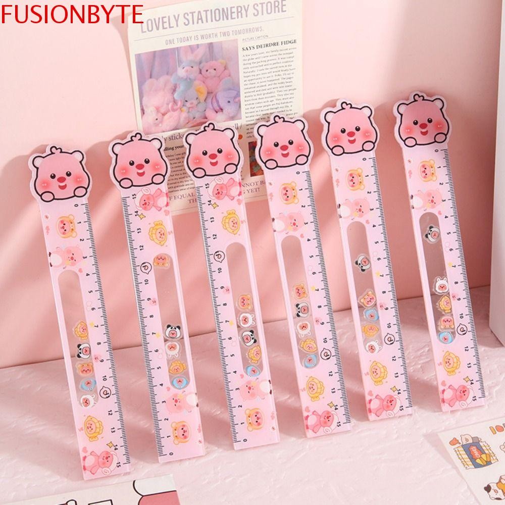 Fusionbyte น่าเบื่อเขย่าของเล่นไม้บรรทัด, Kuromi Kitty Capybara นักเรียนตรงไม้บรรทัด ...