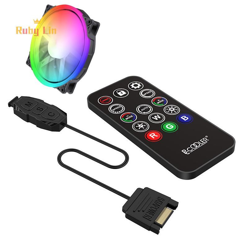 Ruby Lin 1 ชุดอะแดปเตอร์ HUB สําหรับพัดลม PC พัดลมระบายความร้อน Light ...