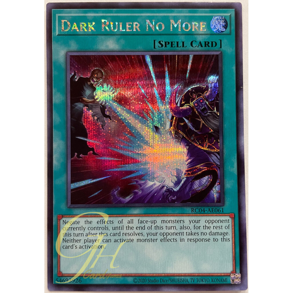 Yugioh [RC04-AE061] Dark Ruler No More (Secret Rare) | Shopee Thailand