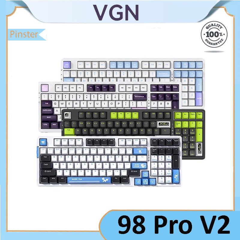 ปะเก็นคีย์บอร์ดไร้สาย VGN V98 Pro V2 RGB | Shopee Thailand