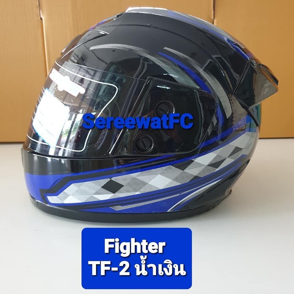 หมวกกันน็อค และ ชิว SpaceCrown รุ่น Fighter STK ขนาดไซด์ L (รอบศรีษะ 59 ...