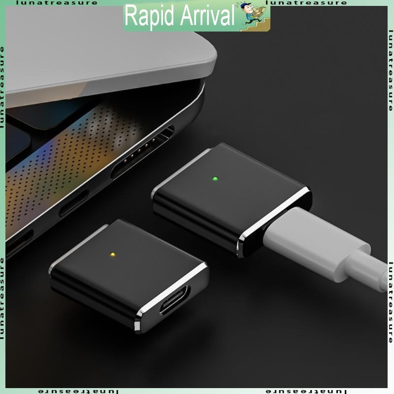Lun Type C เป็น Magnetic 3 Converter PD100W อะแดปเตอร์ขั้วต่อตรงสําหรับ ...