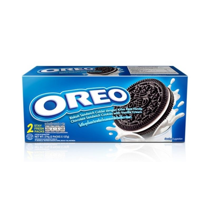 OREO โอรีโอ ออริจินัล ขนาด (2X133กรัม)(266กรัม) | Shopee Thailand