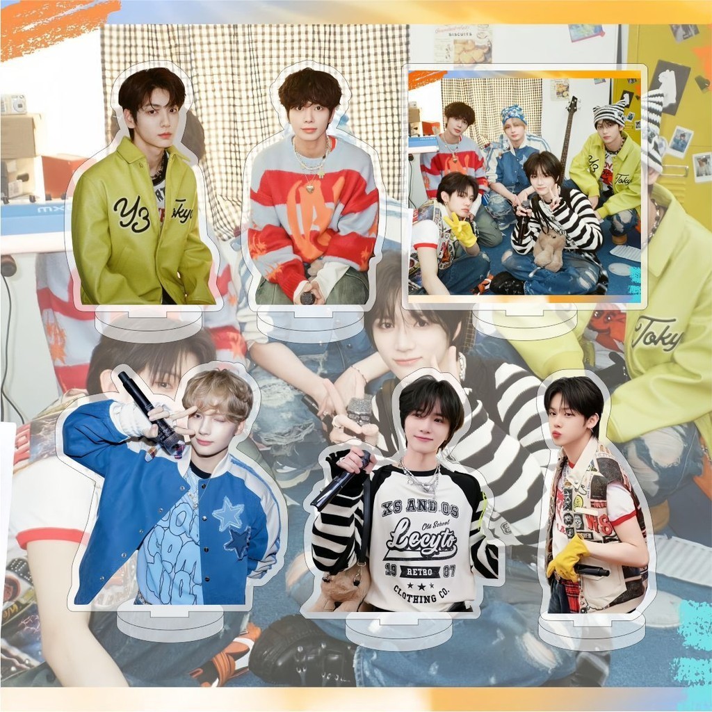 แผ่นป้ายอะคริลิค แบบสองด้าน ลาย Kpop Txt สําหรับตั้งโต๊ะ | Shopee Thailand