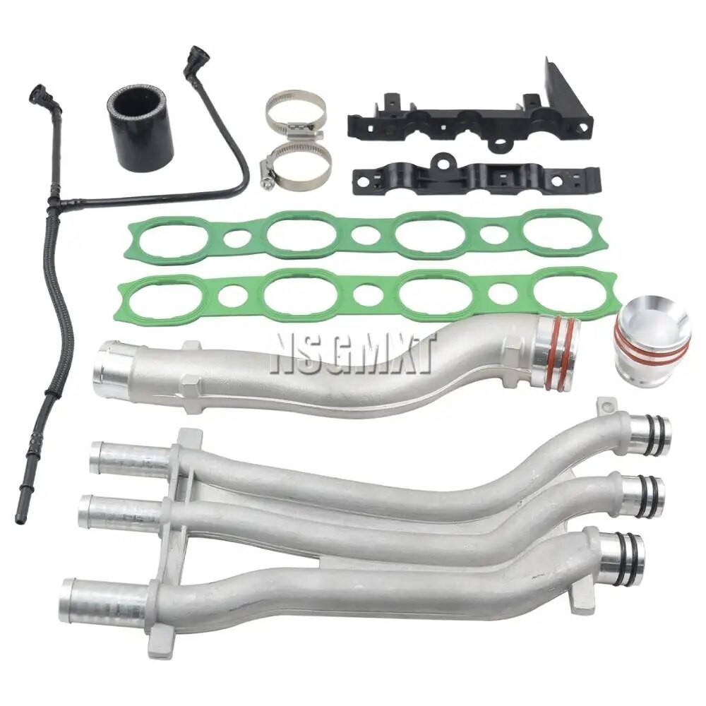 QP01 Aluminum Coolant Pipe Repair Upgrade Kit For Porsche Cayenne Turbo ...