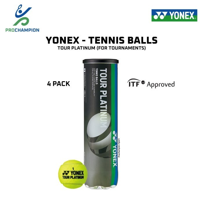 ลูกบอลเทนนิส Yonex Tour Platinum มี 4 TB-TP4EX Original | Shopee Thailand