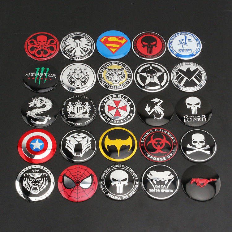 Car Personality Stickers Modified Wheel Hub Center Cover Stickers ...