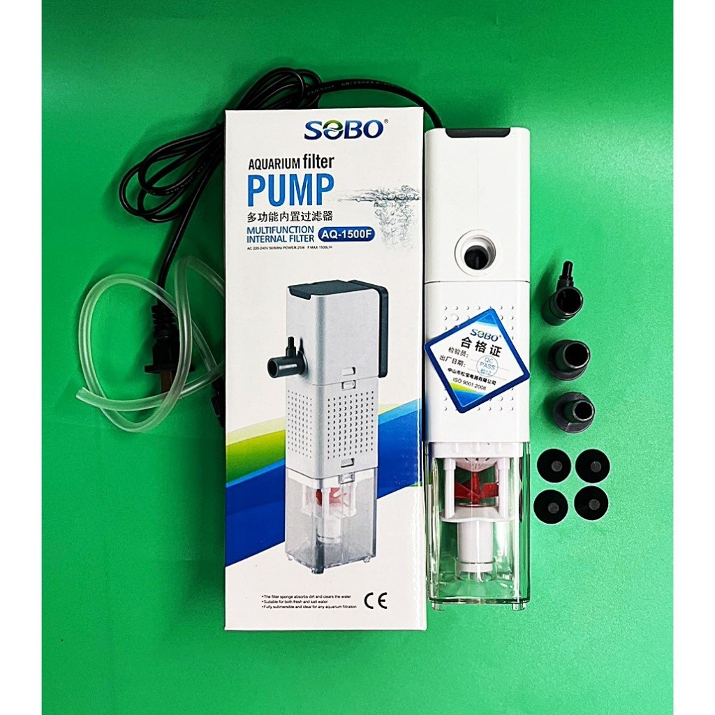 ปั๊มน้ำราคาถูก ปั้มตู้ปลา SOBO AQ500, AQ1000, AQ1500 ปั๊มน้ำ SOBO AQ-500F, AQ-1000F AQ-1500F AQ ...