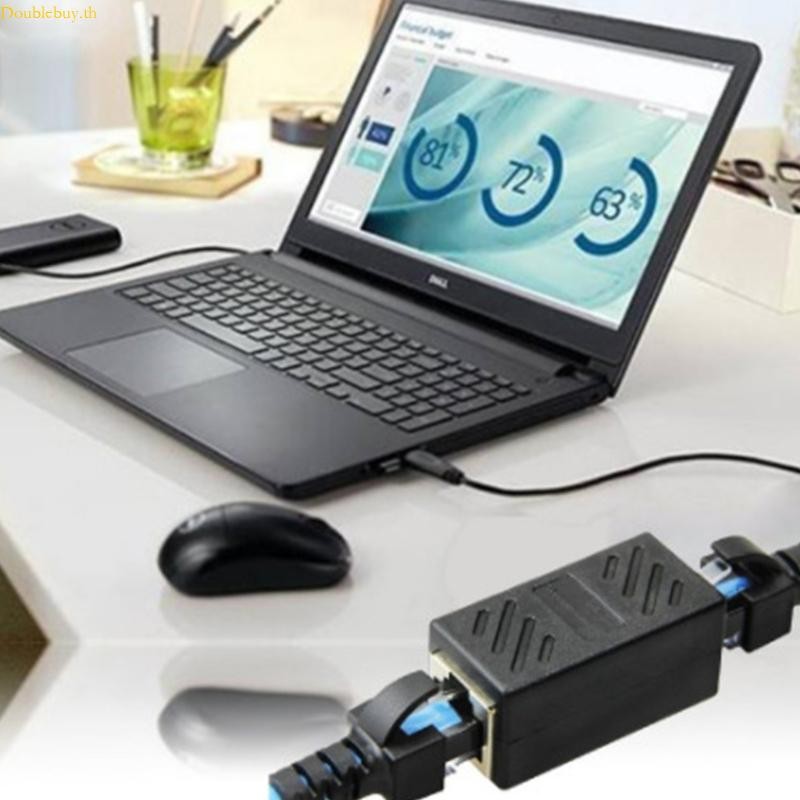 Doublebuy RJ45 ถึง CAT6 Ethernet Extension Cable LAN Cable Extender ...