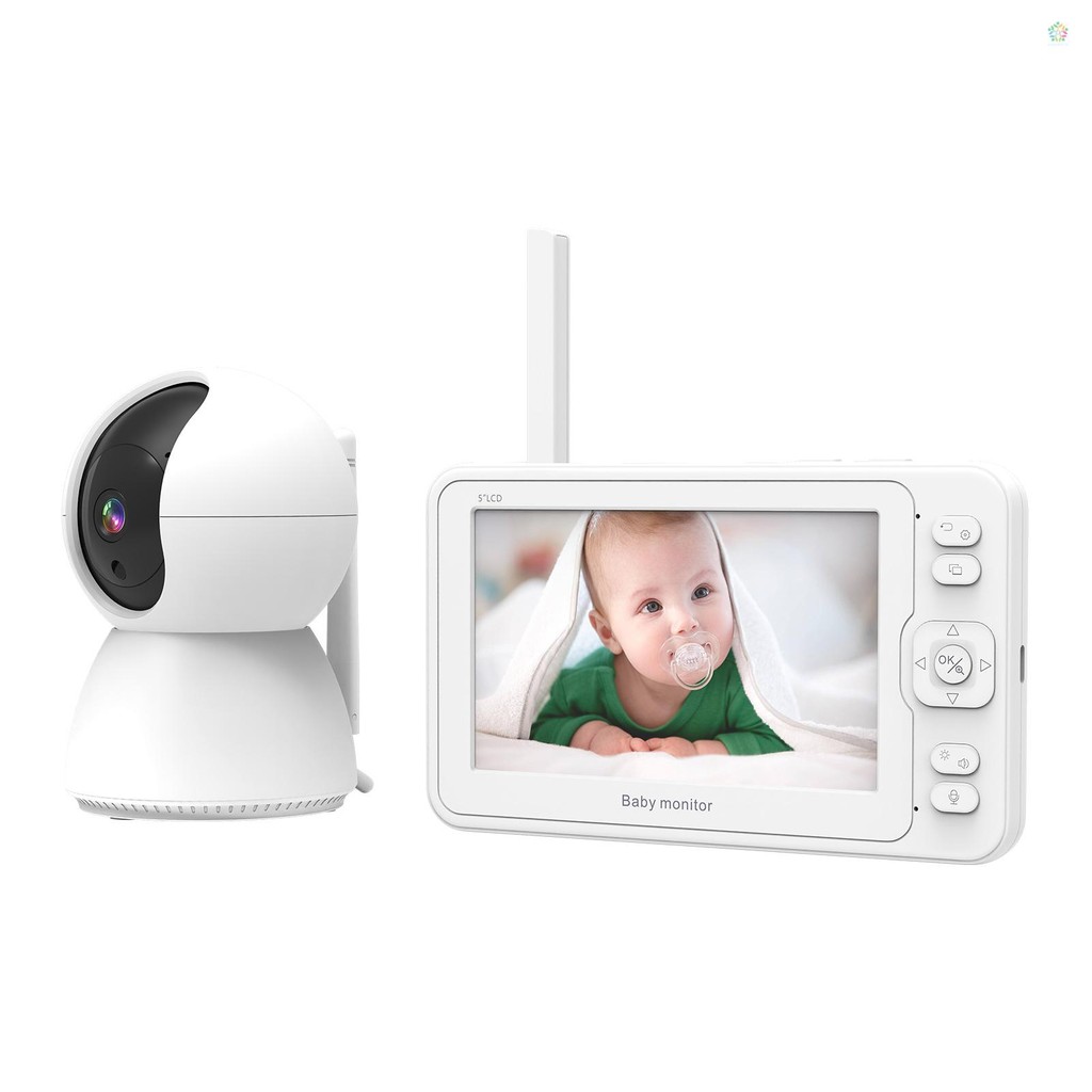 Wireless Baby Monitor Video Monitor สําหรับกล้องเด็ก 5 นิ้วหน้าจอ LCD ...
