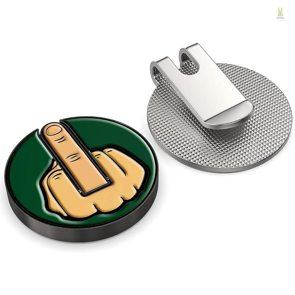 Ball Marker หรือคลิปหมวก Funny Middle Finger Ball Marker คลิปหมวกขนาด ...