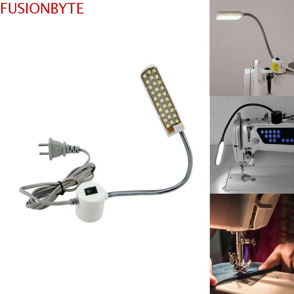 จักรเย็บผ้า FUSIONBYTE|แสง,โคมไฟทํางานคอห่านปรับได้แบบยืดหยุ่น,อุปกรณ์กดเจาะแบบพกพา สุด ๆ สว่าง ...