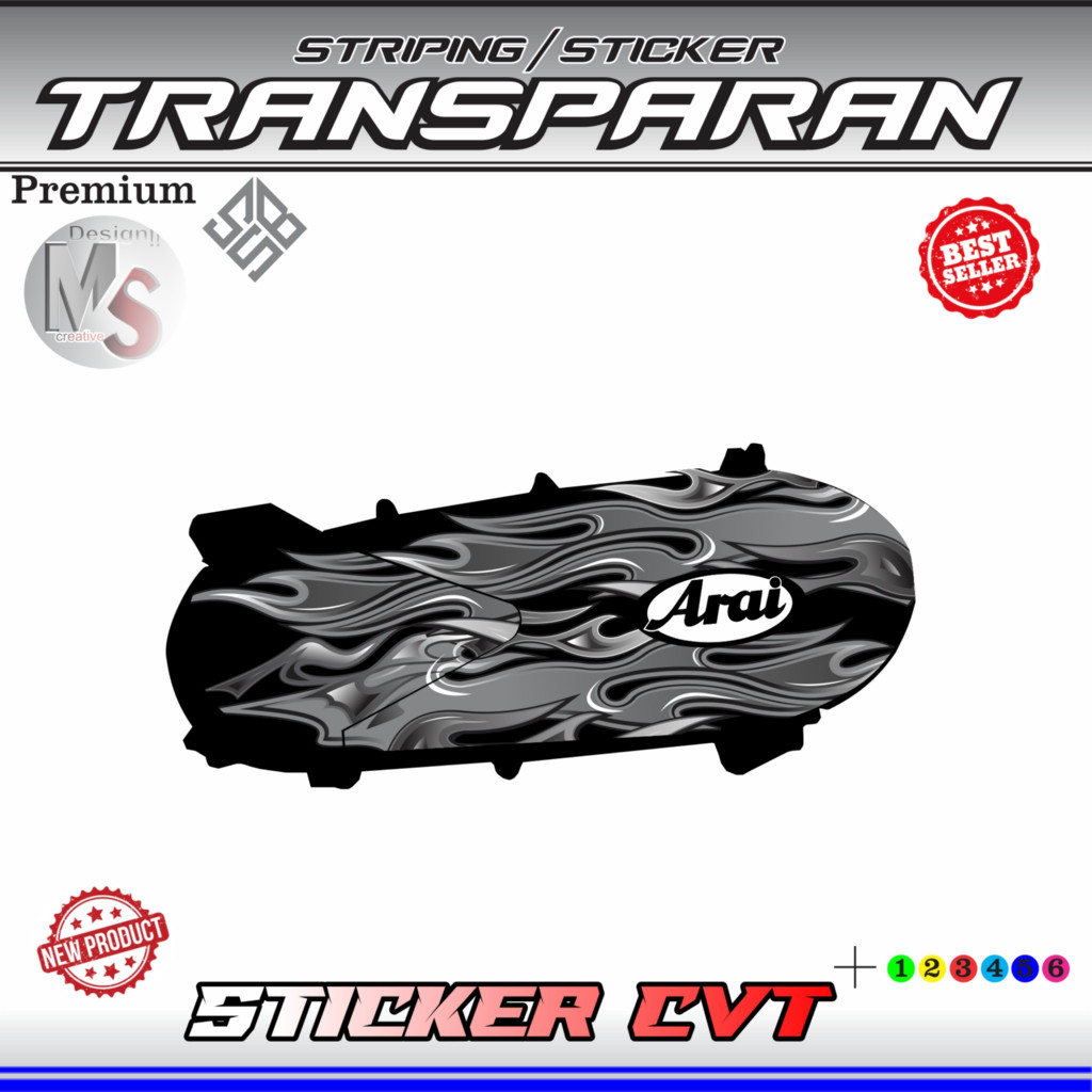 Striping STICKER CVT VARIO KZR LED OLD GEN 1/2 ARAI DESIGN 02 หลากหลาย ...