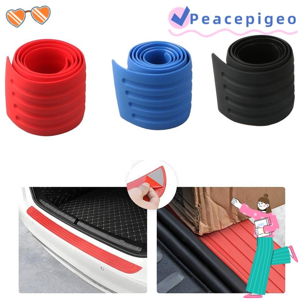 Peacepigeo แถบประตูท้ายรถ, อุปกรณ์เสริมอัตโนมัติยางรถ Sill แผ่น Protector, ทนทาน Anti-collision ...