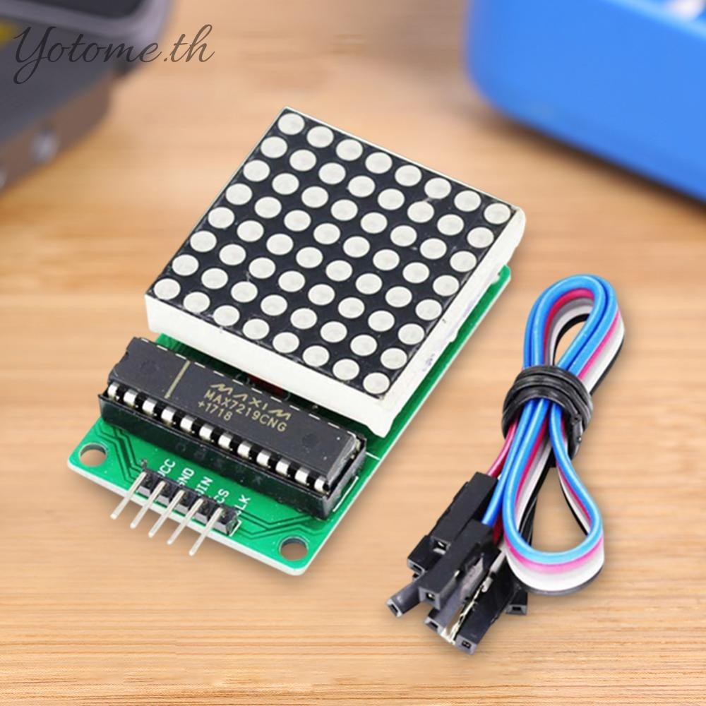 Max7219 โมดูลควบคุมจอแสดงผล LED MCU 8x8 Dot Matrix 5V พร้อมอินเตอร์เฟซ ...