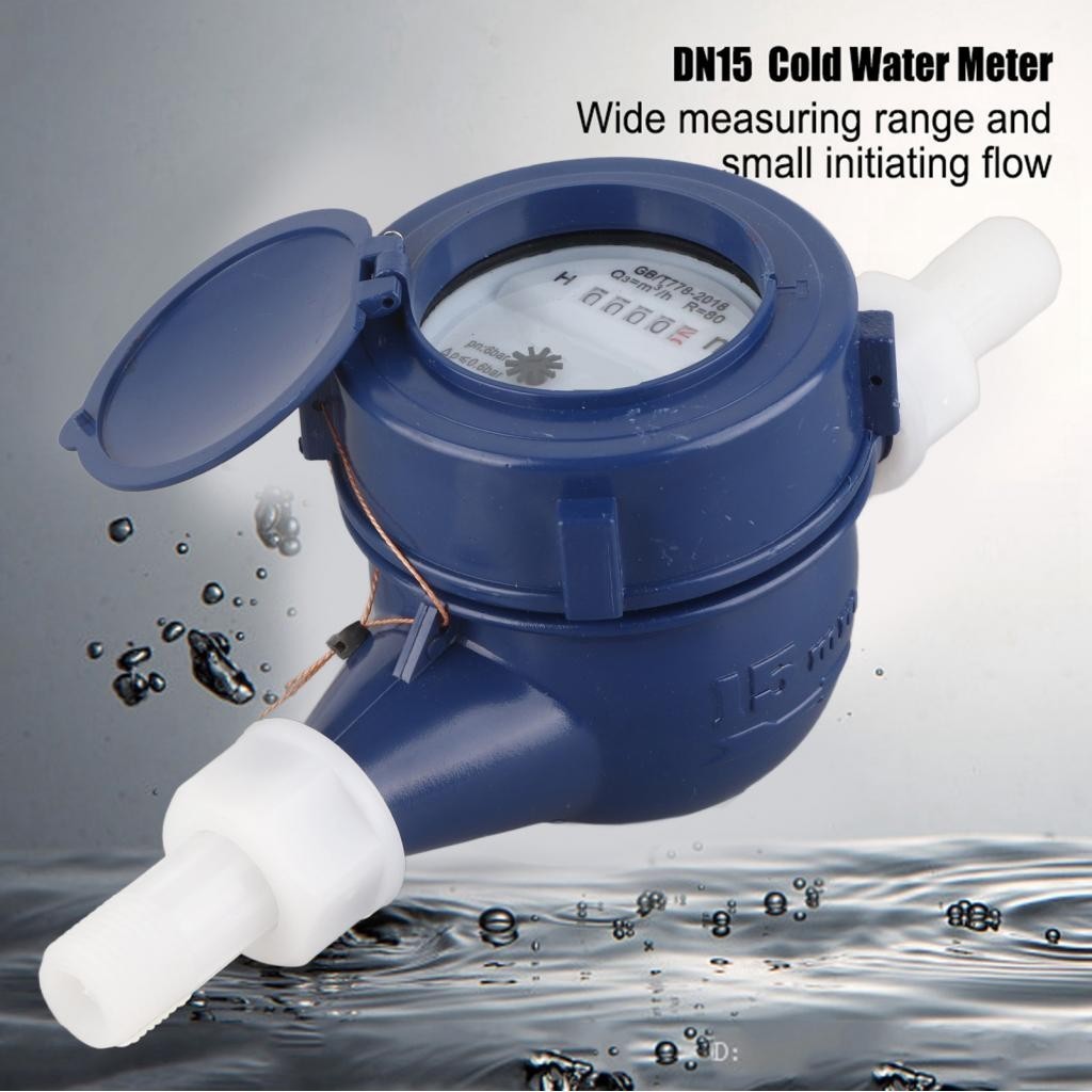 DN15 Garden Home Plastic Cold Water Meter Single Water Flow Wet Table ...
