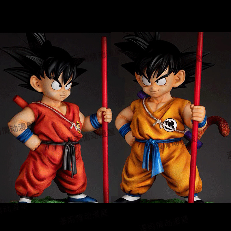 โมเดลฟิกเกอร์ Dragon Ball FC Little Goku GK Statue 1/4 Two-Color Goku ...