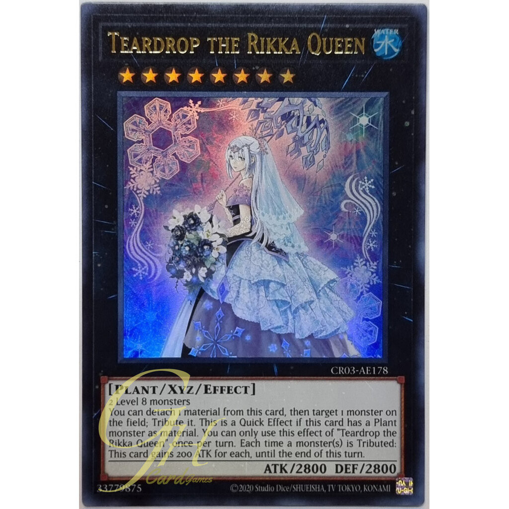 Yugioh [CR03-AE178] Teardrop the Rikka Queen (Ultra Rare) | Shopee Thailand