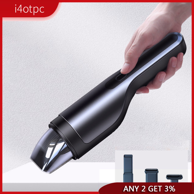 I4otpc เครื่องดูดฝุ่นไร้สาย แบบพกพา พลังงานสูง 6000pa USB-C เครื่องดูดฝุ่นขนาดเล็ก พร้อมมอเตอร์ ...