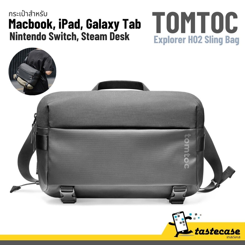 Tomtoc Explorer H02 Slig Bag กระเป๋าสำหรับ Macbook, iPad, Galaxy Tab S9 ...