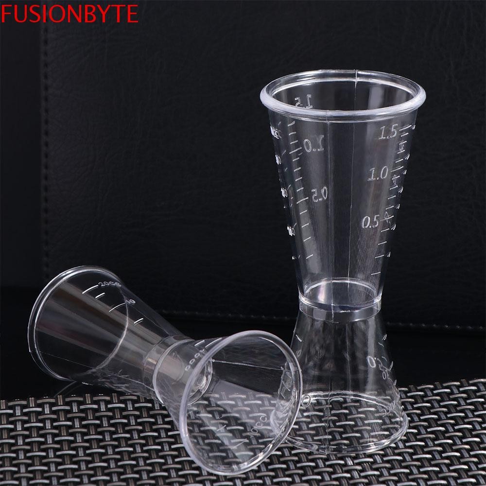 Fusionbyte ถ้วยวัดค๊อกเทลเรซิน, 10-20ml/20-40ml พร้อมถ้วยตวงขนาดออนซ์, ถ้วยผสมโปร่งใสสองหัว ...