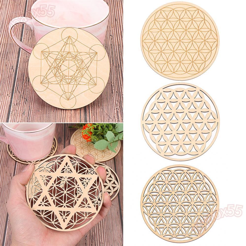 Zhaox55 Chakra Pattern Coaster ของสะสม Decor Healing Arts และหัตถกรรมวง ...