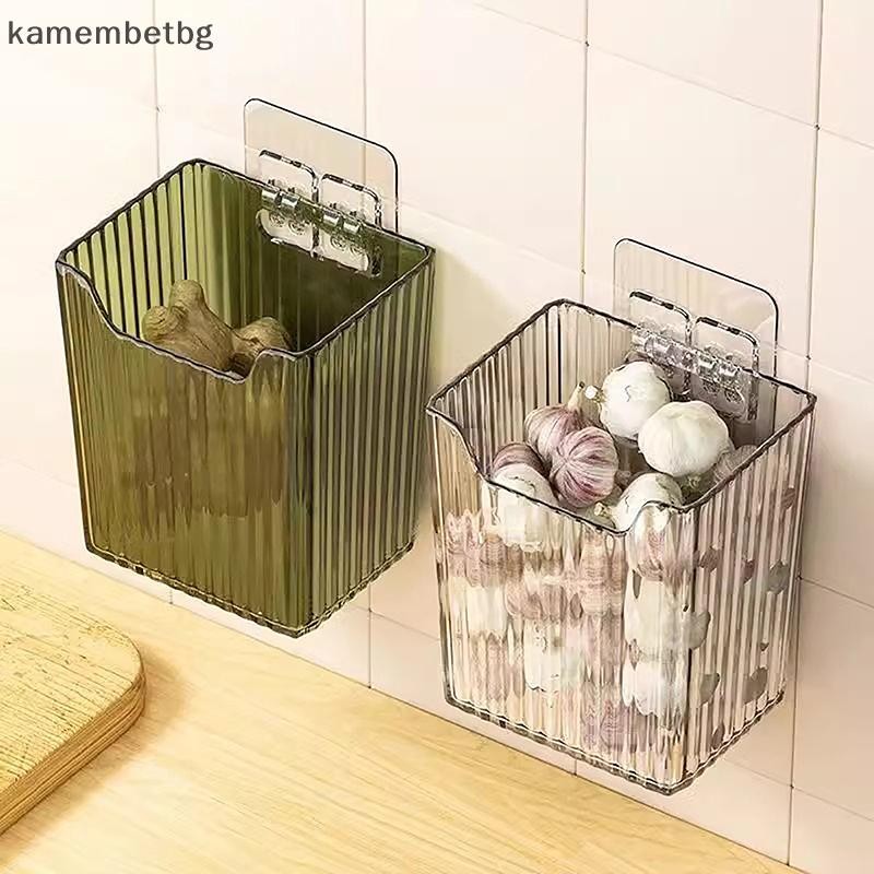 Kamembetbg ติดผนังกล่องเก็บ Space- saving Punch ฟรีมุมพลาสติกชั้นวางของ ...
