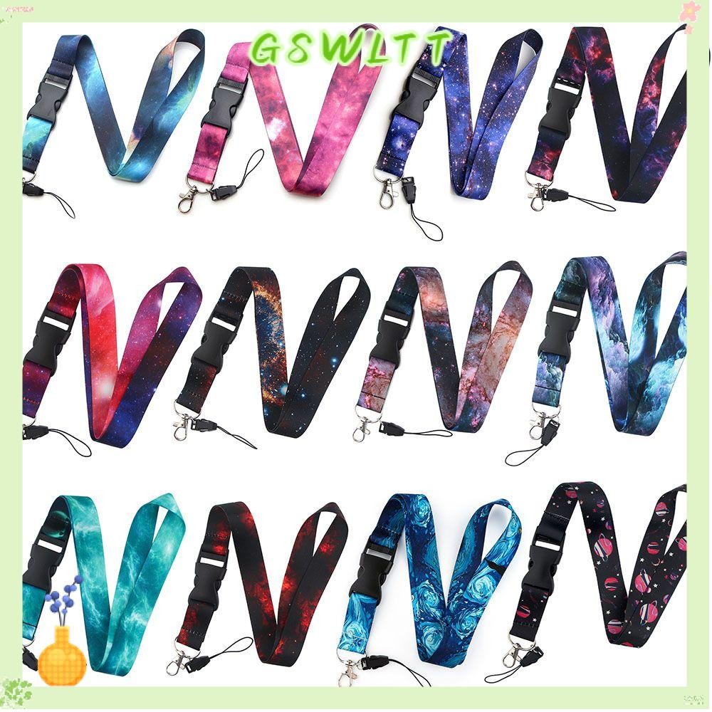 Gswltt สายคล้องคอ Starry Night Sky USB Badge Lanyard ID Card เชือก Gym ...