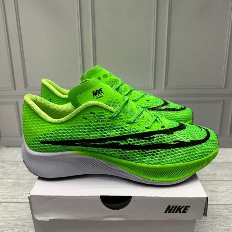 Sepatu Nike Zoom Fly 7 Electric สีเขียวสีดำ ลำลอง | Shopee Thailand