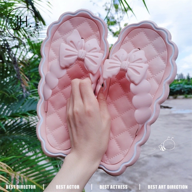 JH.lucky รองเท้าแตะรองเท้าแฟชั่นผู้หญิง พร้อมส่งในไทย ใส่สบายเหมือนไม่ได้ใส่ แนวเจ้าหญิงละมุนมาก ...