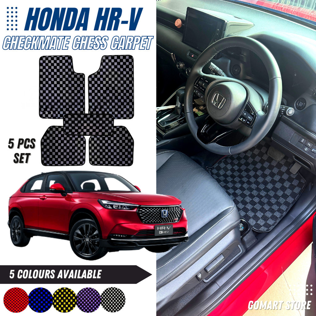 พรมปูพื้น ลายตารางหมากรุก สําหรับ HONDA HR-V hrv kaki dadu hrv rv5 5 ...